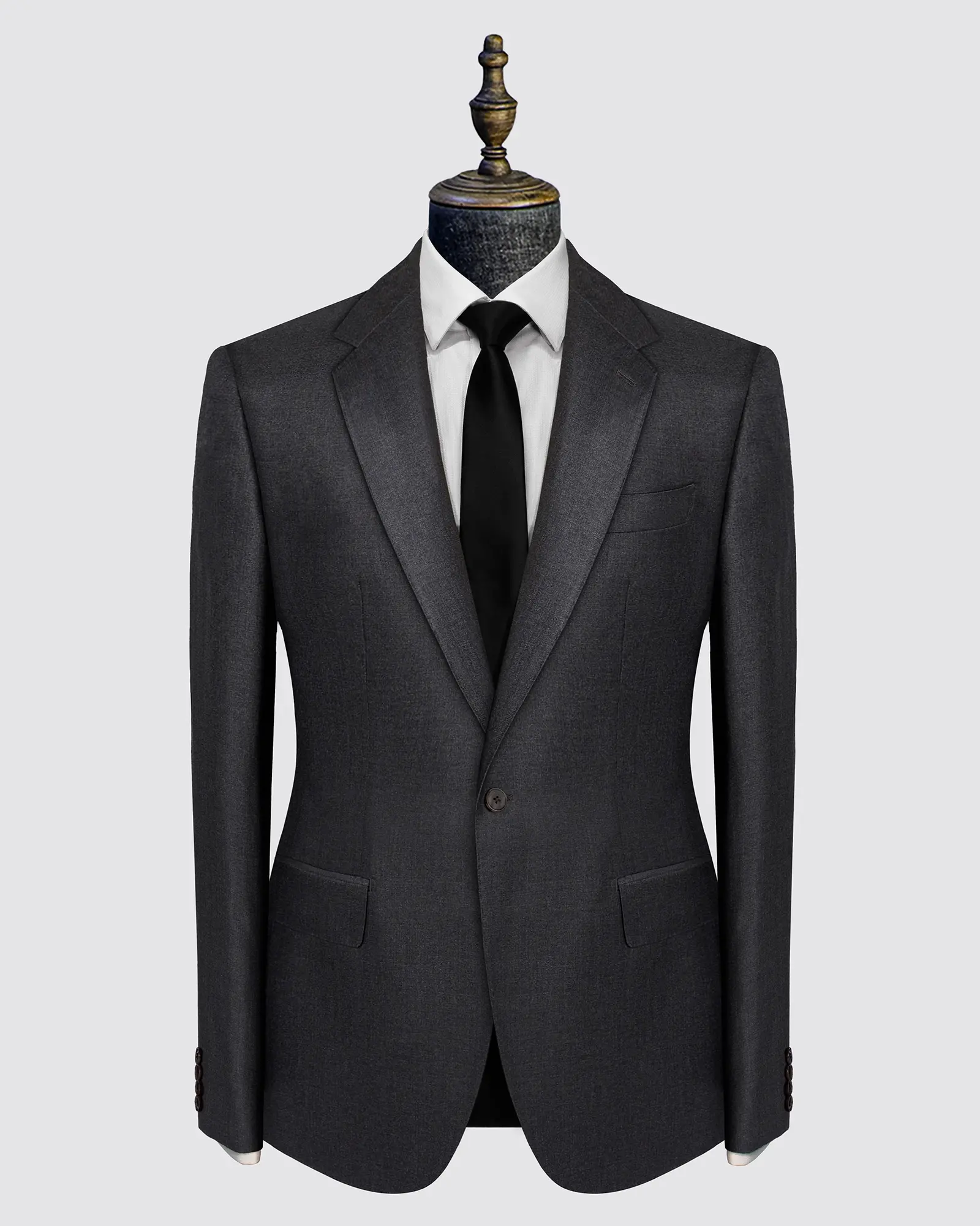 CamB Charcoal Lounge Suit – Black Jacket Suiting